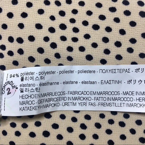 Zara | Tops | Zara Dotted Bell Sleeve Peplum Top | Poshmark